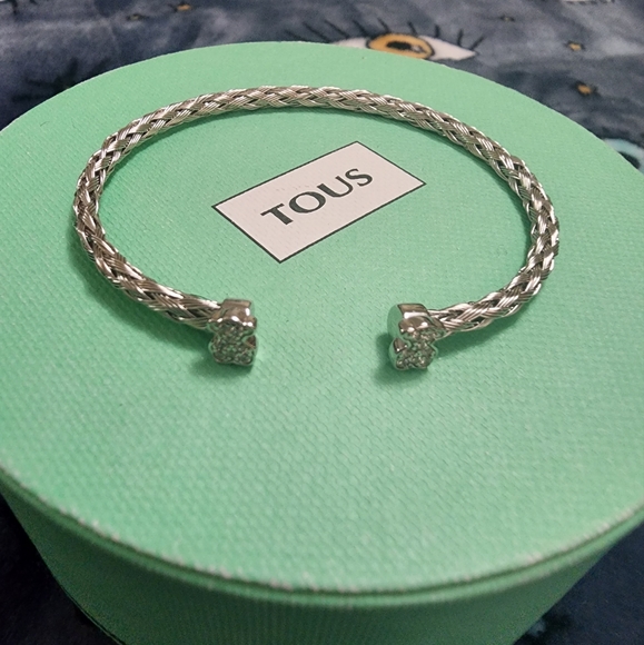 Tous | Jewelry | Tous Pave Bear Motif Bangle | Poshmark